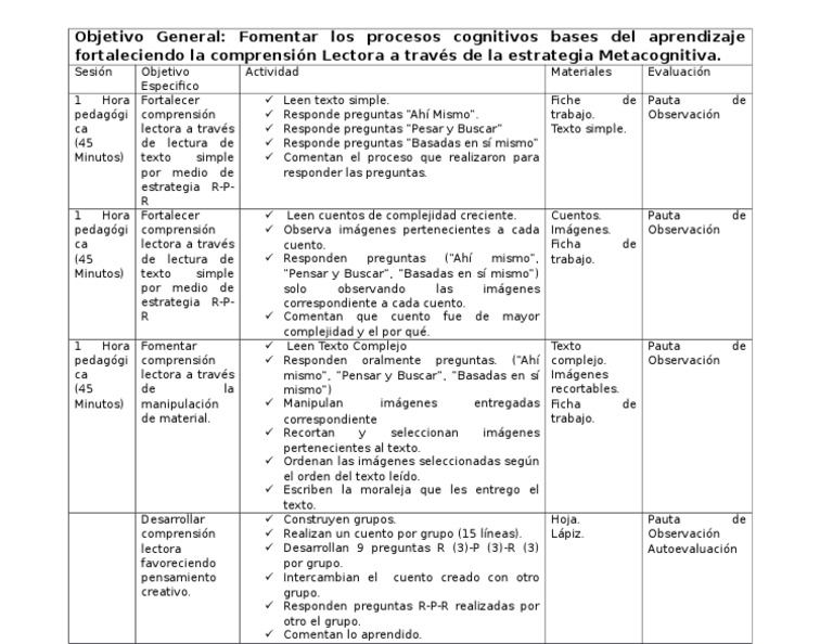 Planificacion Estrategia de Raphael y Hann (Lecto 2) | PDF