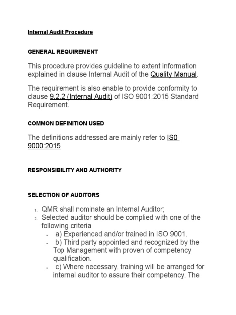 ISO 9001 Internal Audit Guide | PDF | Internal Audit | Audit