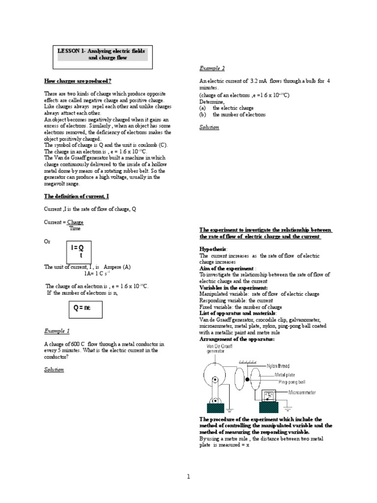 CHAPTER 2. Physics f5 | PDF | Electrical Resistivity And Conductivity | Electric Current