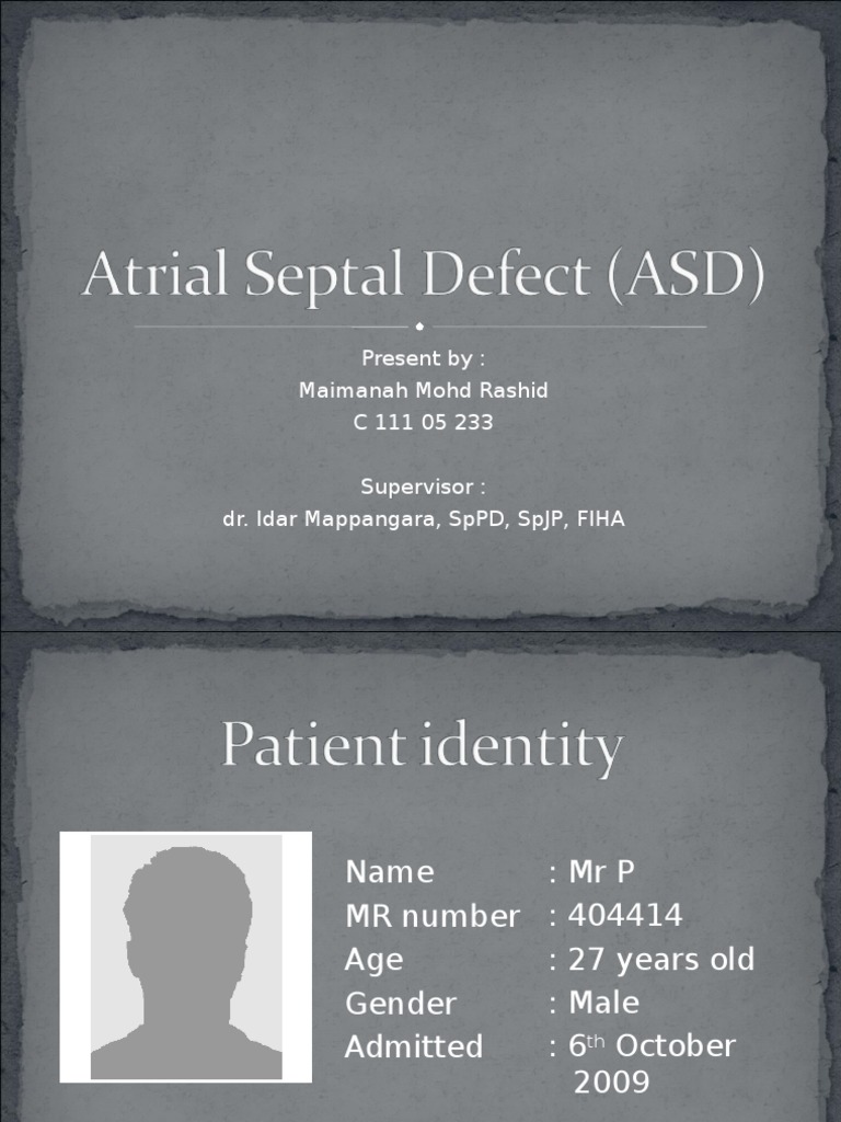 Atrial Septal Defect Asd Pdf Heart Cardiology