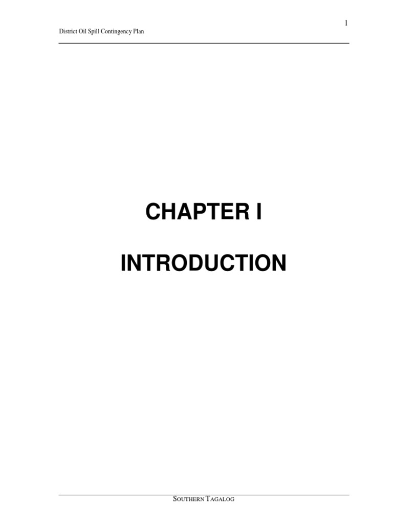 Southern Tagalog District Oil Spill Contingency Plan | PDF | Oil Spill ...