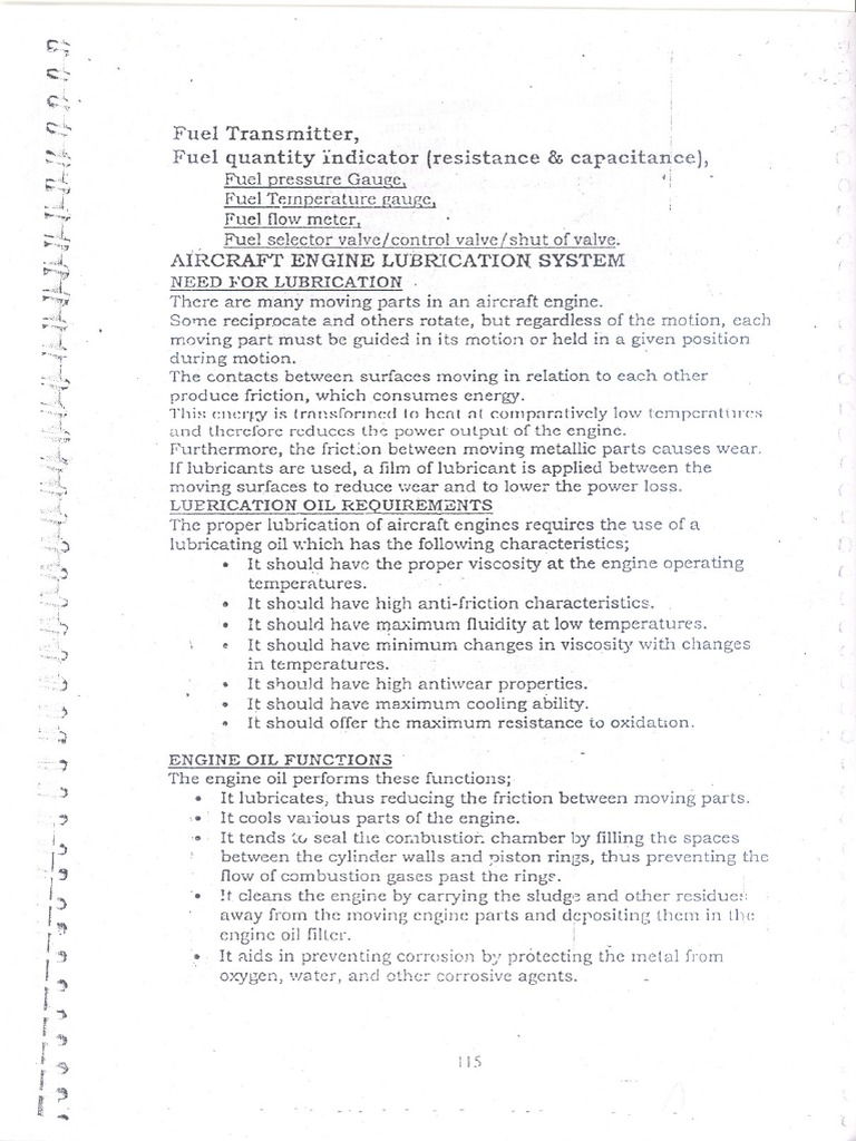 Fuel Transmitter, Fuel Quantity Lndicator (Resistance Capacitance ...