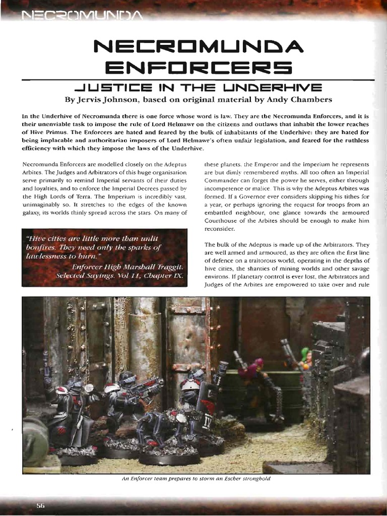 Enforcer Arbites Necromunda | PDF | Shotgun | Leisure