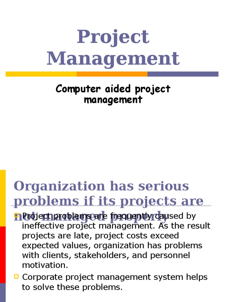 Computer Aided Project Managemnt | Download Free PDF | Project ...