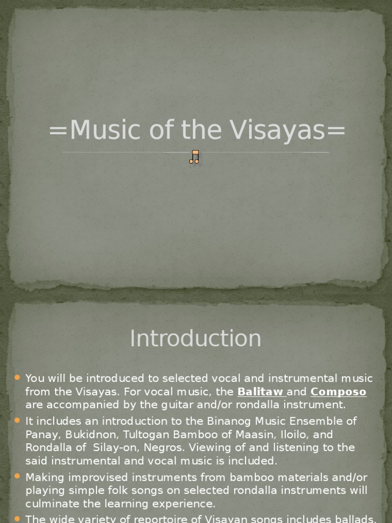 Music of The Visayas | PDF | Songs | Philippines