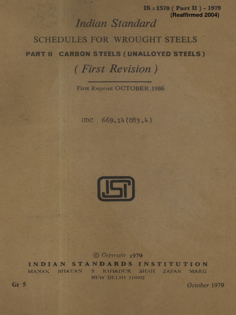 1570 (Part II) | PDF | Steel | Stress (Mechanics)