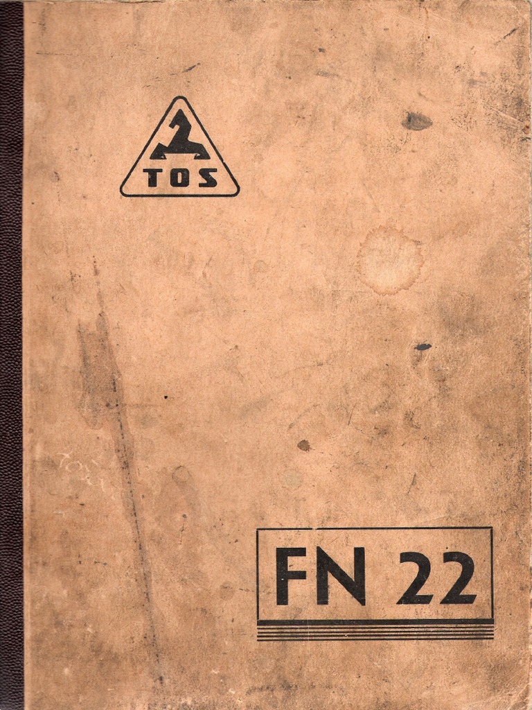 Tos Fn22 Manual | PDF