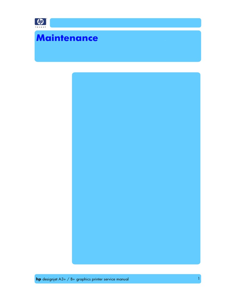 Maintenance | PDF