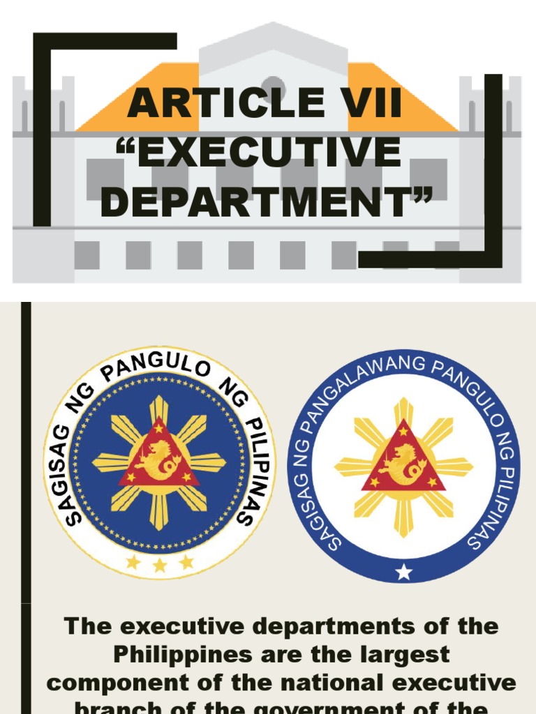 Executive Department | Download Free PDF | President Elect Of The ...