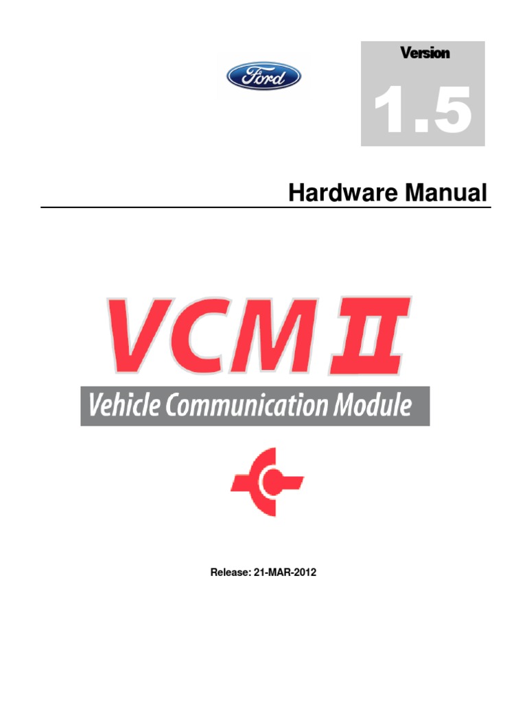 VCM II Hardware Manual ENG | PDF | Usb | Booting