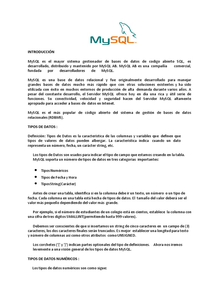 MySQL 5.5. | Descargar gratis PDF | SQL | Mi sql