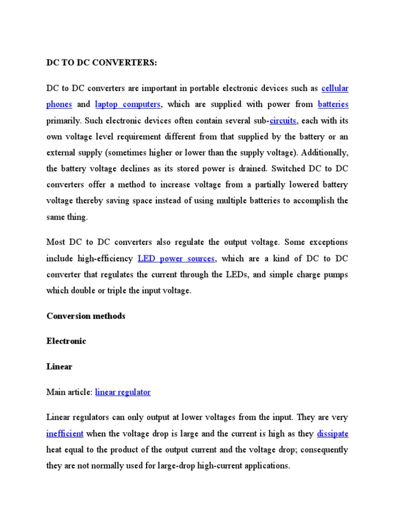 DC-DC Converter | PDF | Power Supply | Power (Physics)