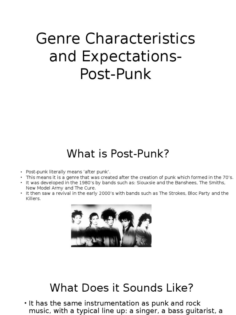 Post Punk Characteristics | PDF