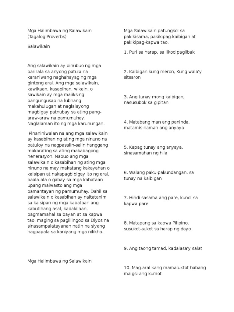 Mga Halimbawa ng Salawikain.docx