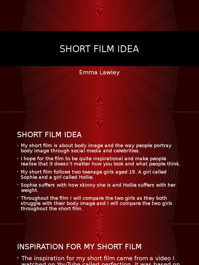 Short Film Idea | PDF | Self-Improvement