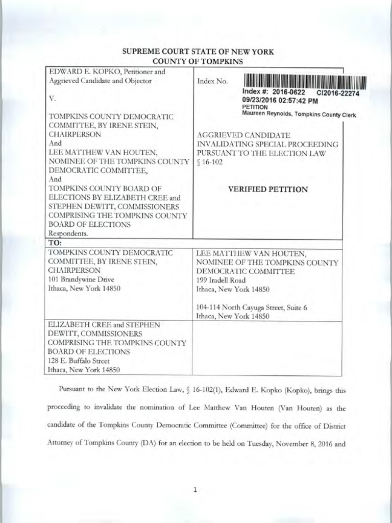 Kopko Sues Democrats | PDF