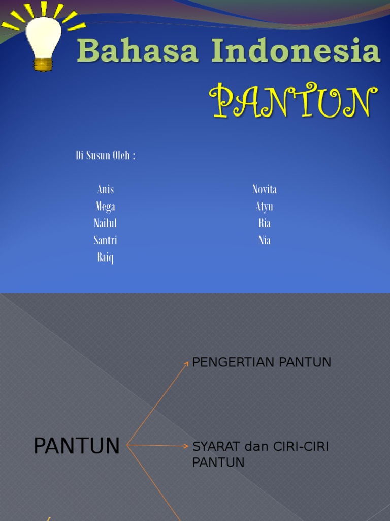 Jenis-Jenis Pantun dan Ciri-Cirinya | PDF