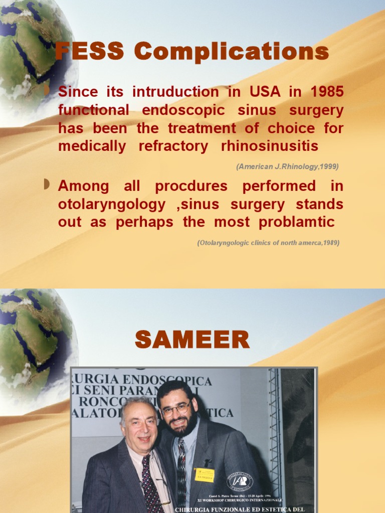 FESS Complications | PDF | Surgery | Patient