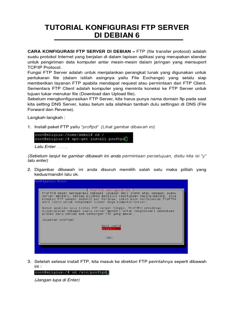 Tutorial Konfigurasi FTP Server | PDF