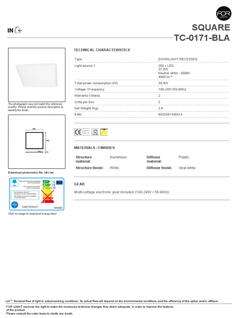 TC 0171 Bla Square | PDF
