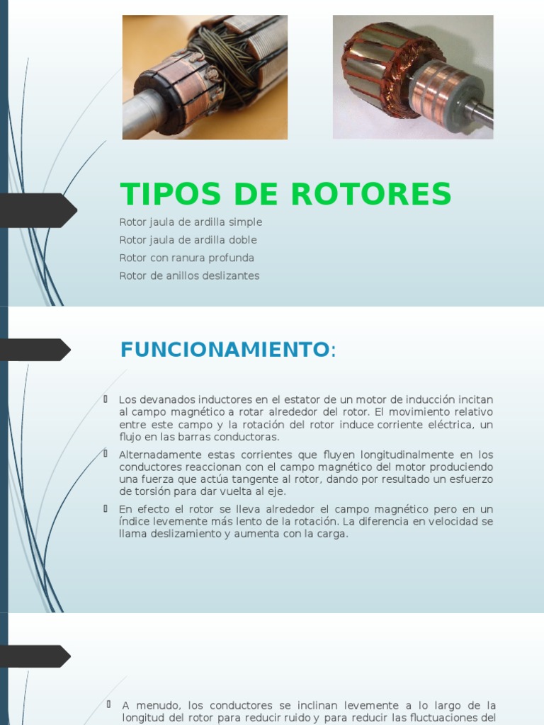 Tipos de Rotores | Ingeniería mecánica | Fuerza | Prueba gratuita de 30 días | Scribd