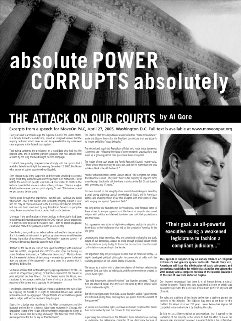 00106-MoveOn-PAC Gore NYT FINAL | PDF | Rule Of Law | Political Action ...