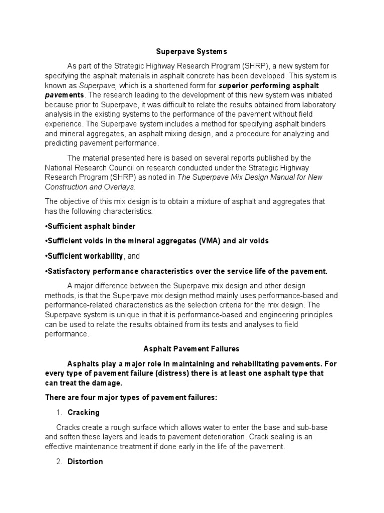 Superpave Systems | PDF | Road Surface | Land Transport