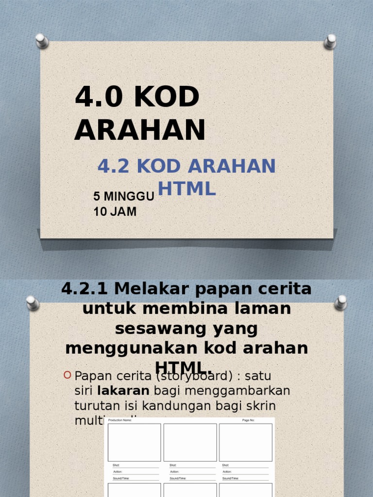 4.2 Kod Arahan - HTML | PDF