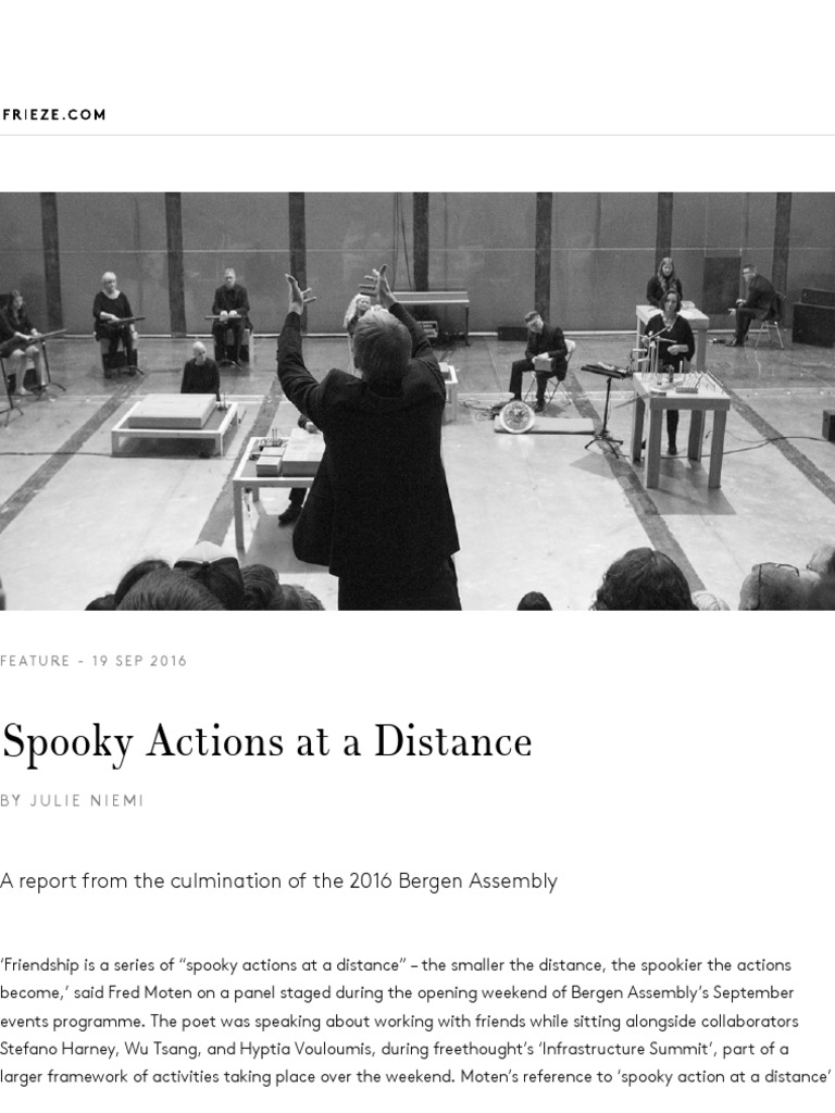 Spooky Actions at A Distance | PDF | Curator | Library And Museum