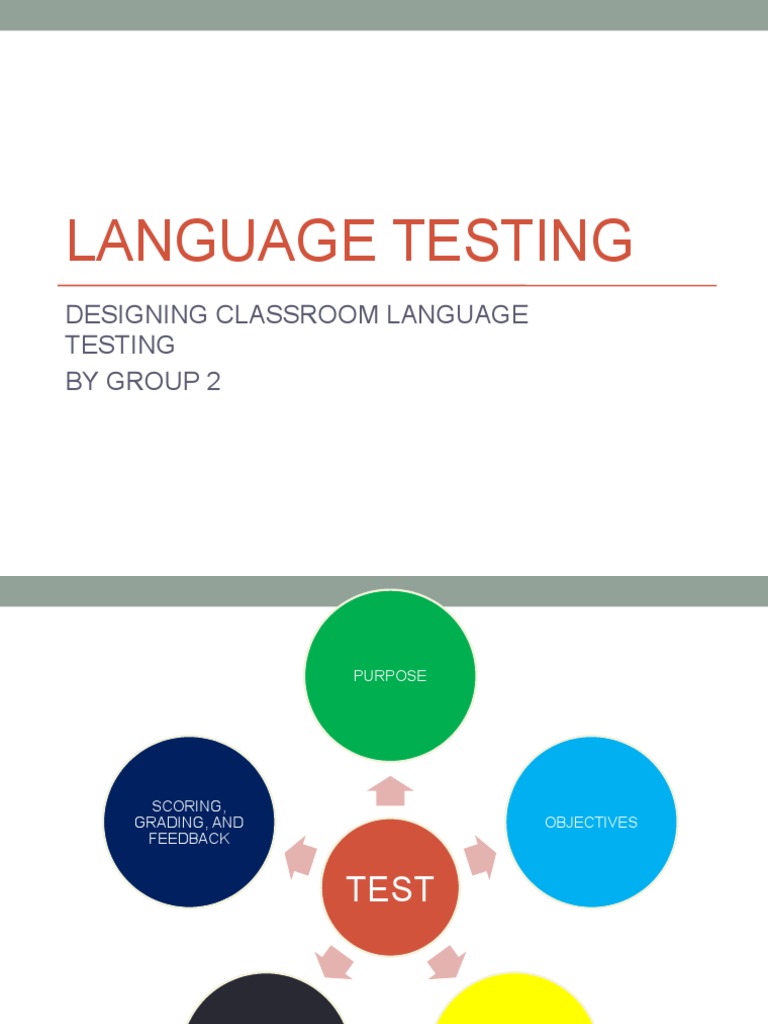 Language Testing (Designing Classroom Language Tests) | PDF | Test ...