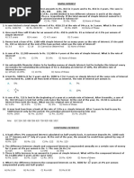 Simple Interest Questions with Answers | PDF | Percentage | Interest