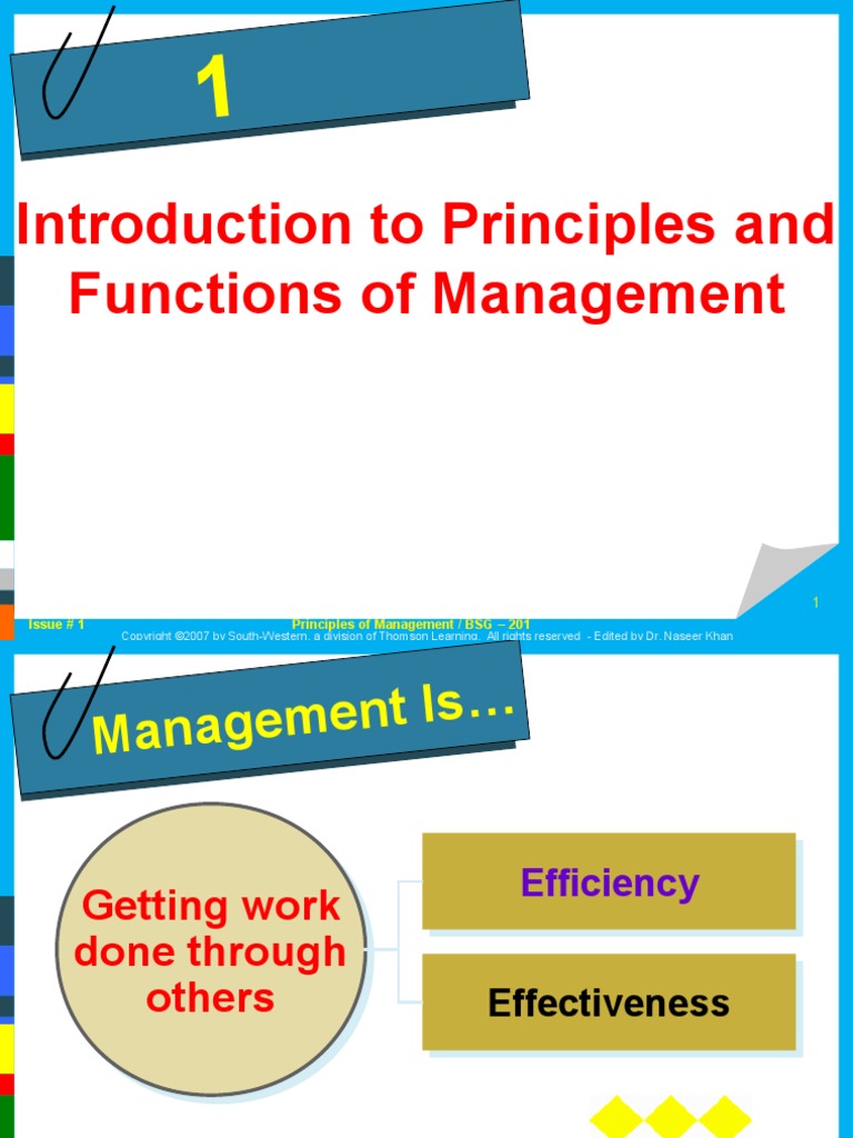 Principles of Management | Business | Economies