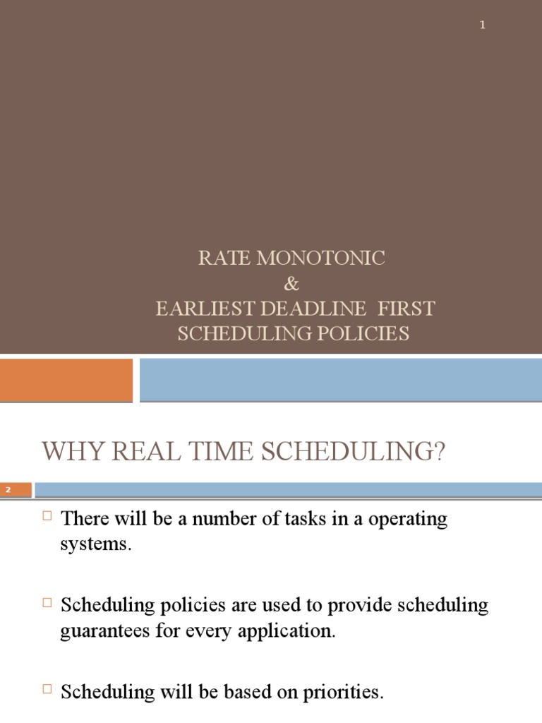 Rate Monotonic | PDF | Scheduling (Computing) | Computer Programming