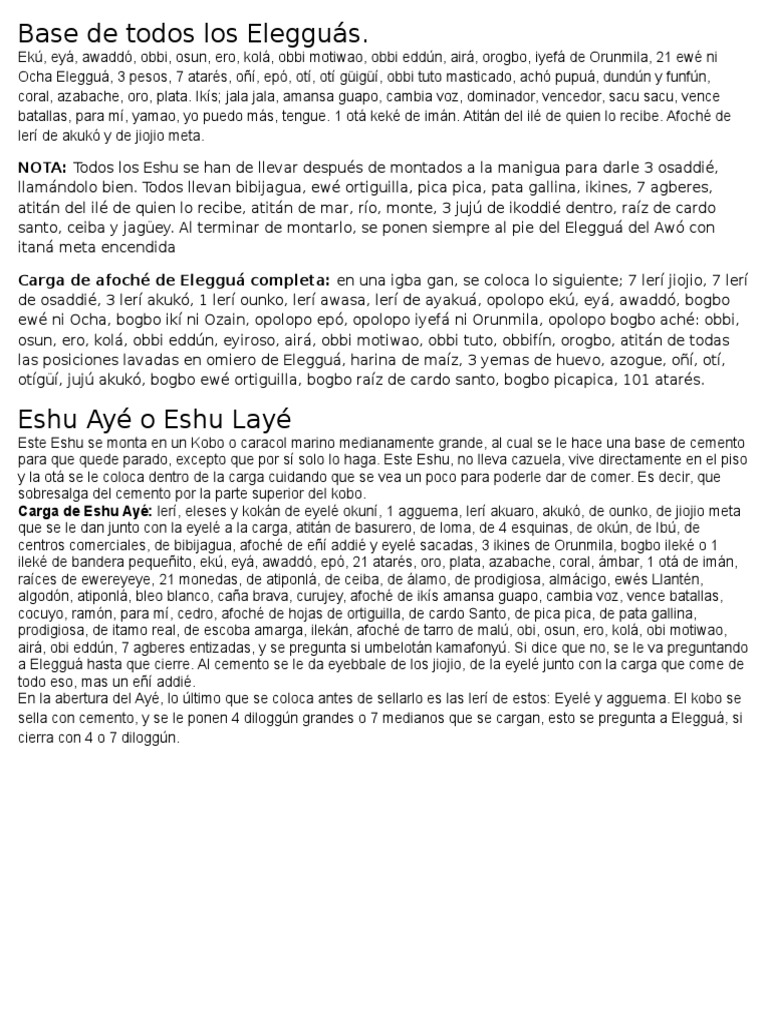 Carga de Eshu Aye | PDF | Religión y creencia | Naturaleza