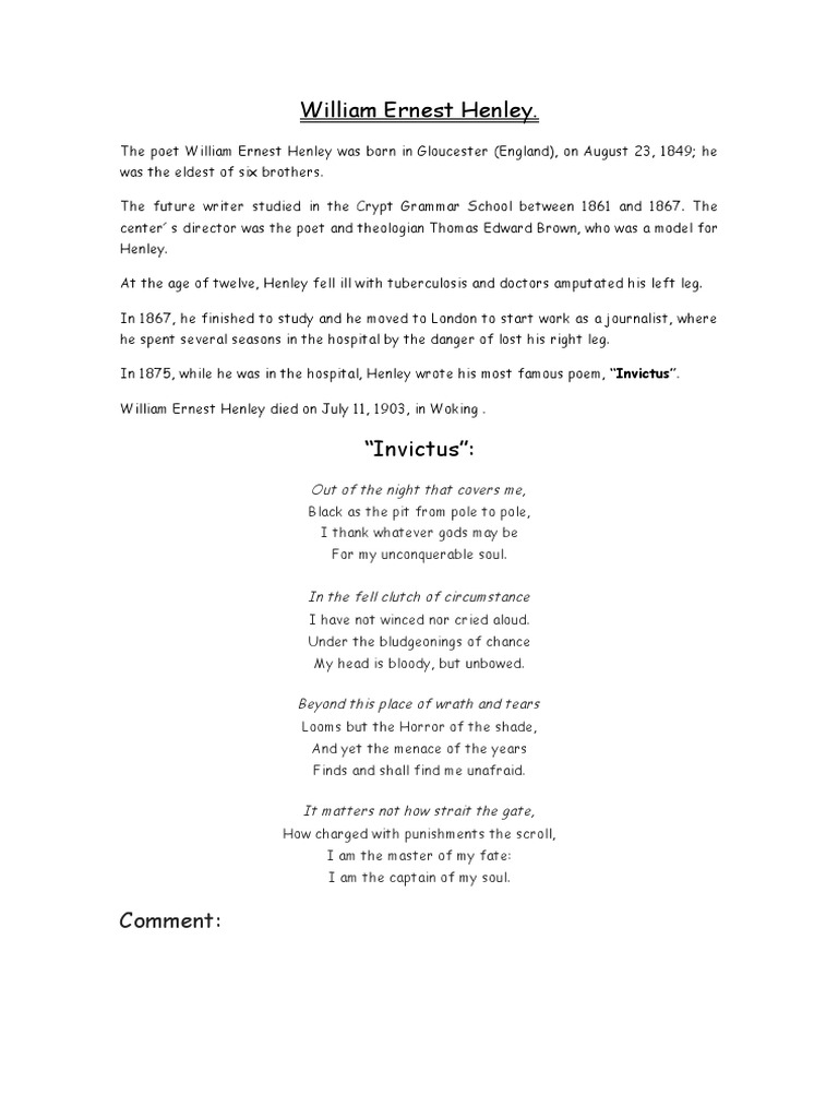 William Ernest Henley | PDF | History | Classics
