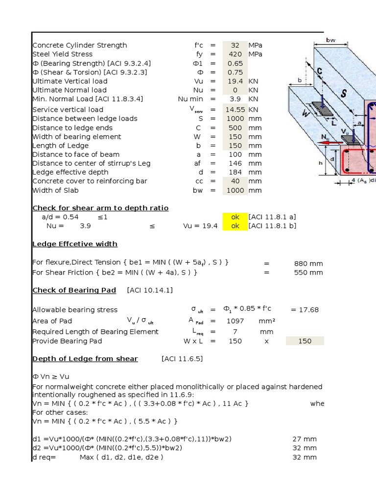 Check For Shear Arm To Depth Ratio | PDF | Teaching Methods & Materials ...
