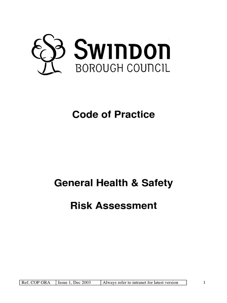 Code of Practice: Ref Cop Gra Issue 1, Dec 2003 Always Refer To ...