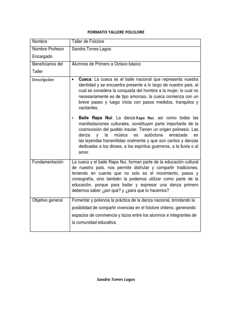 Formato Taller PDF | PDF