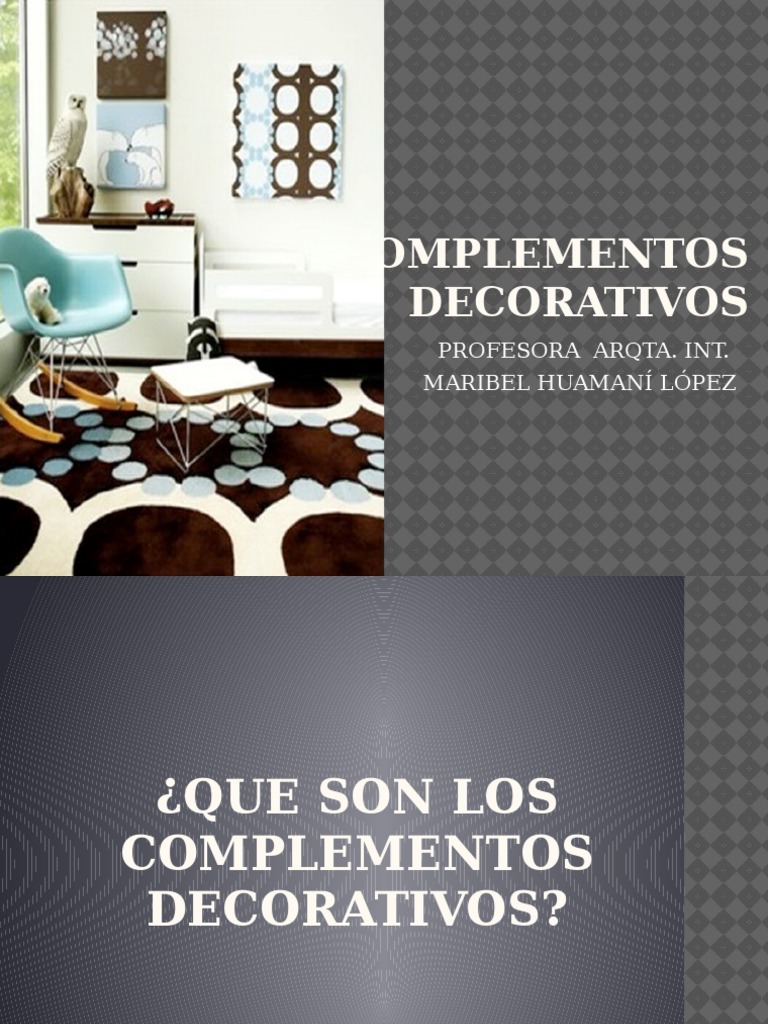 Complementos Decorativos | PDF