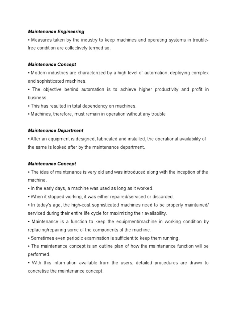 Maintenance Management | PDF | Bearing (Mechanical) | Reliability ...