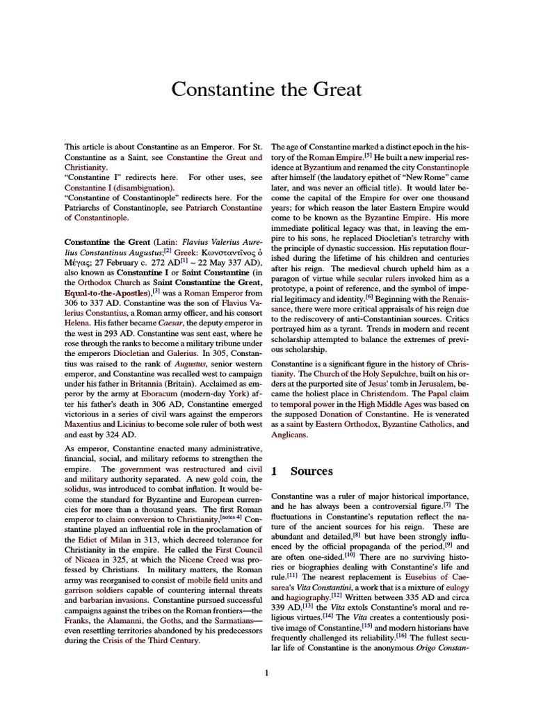 Constantine the Great | Constantine The Great | Roman Emperors | Free ...