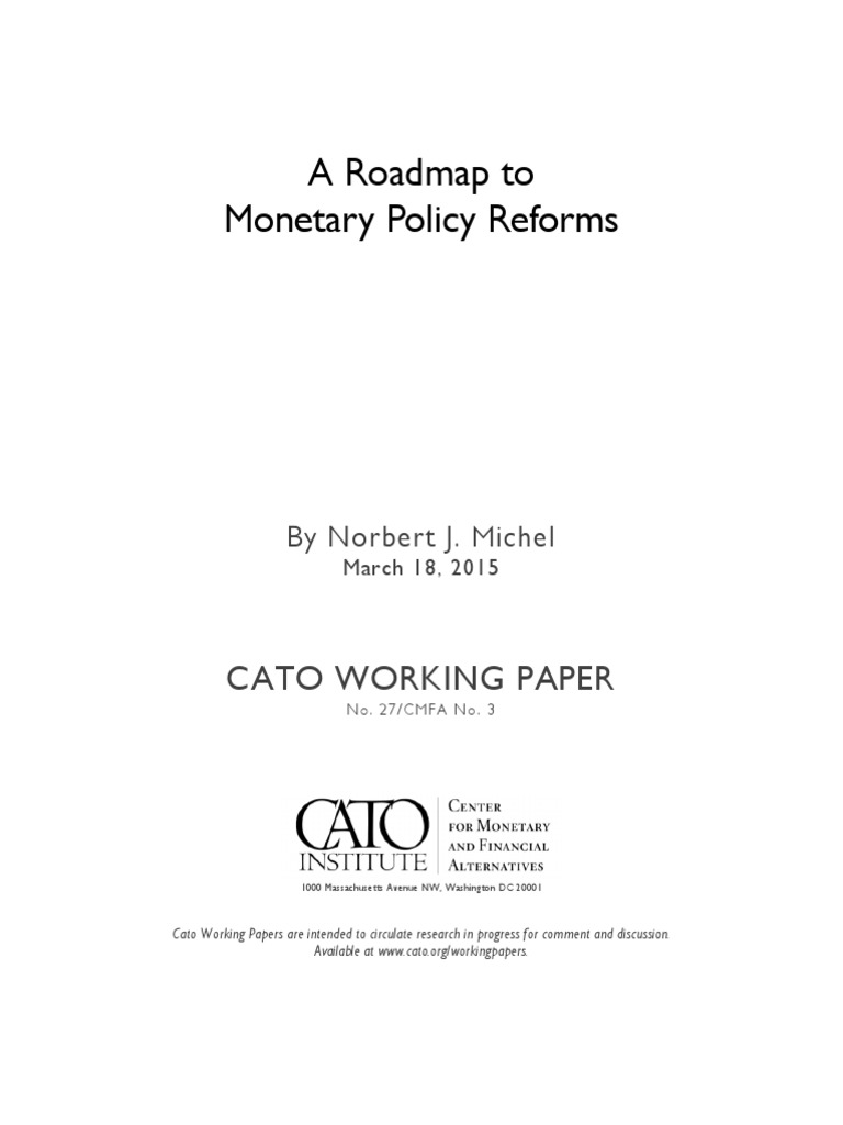 A Roadmap To Monetary Policy Reforms | PDF | Federal Reserve System ...