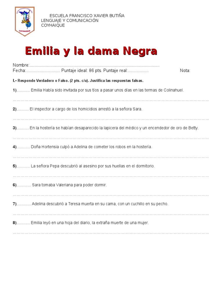 Prueba Emilia y La Dama Negra | Ocio | Violencia