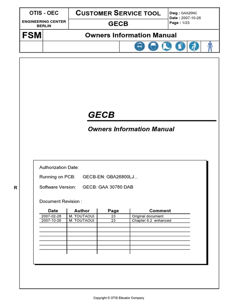 FSM Sv-Tool Gecb - 2007!10!26 | PDF | Elevator | Switch