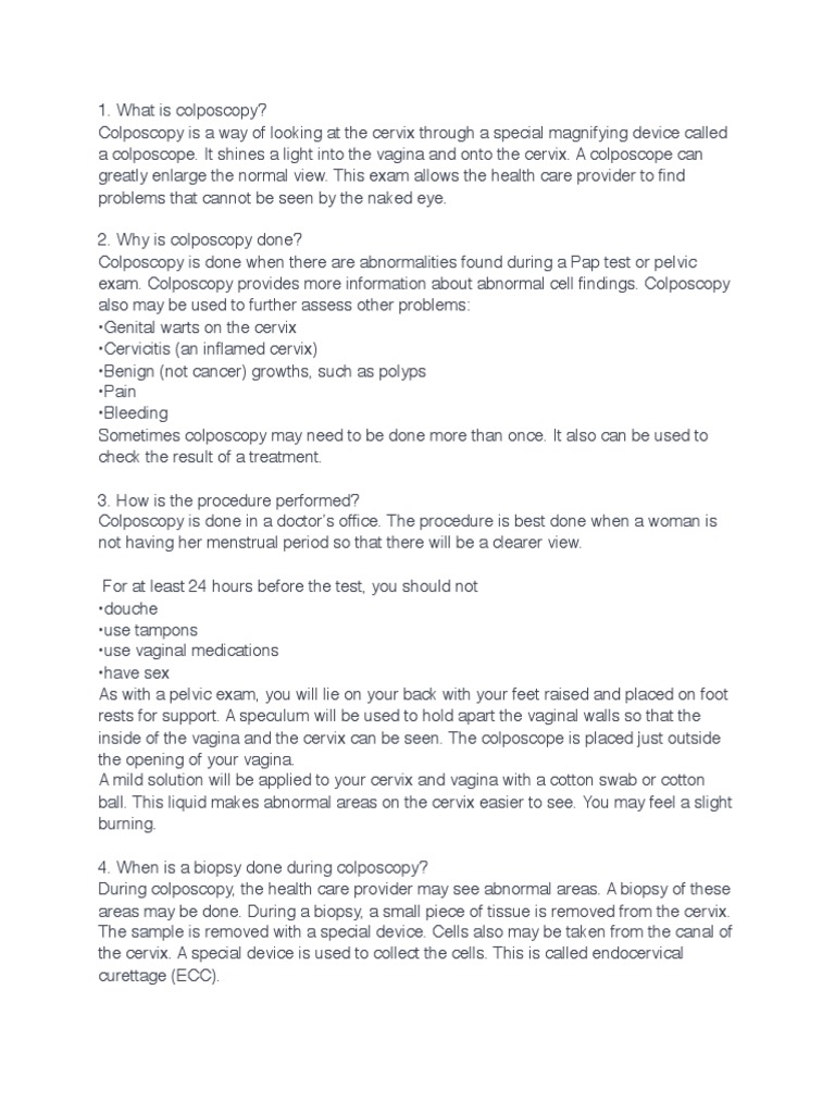 7 Questions About Colpos | PDF | Sexual Anatomy | Medical Specialties