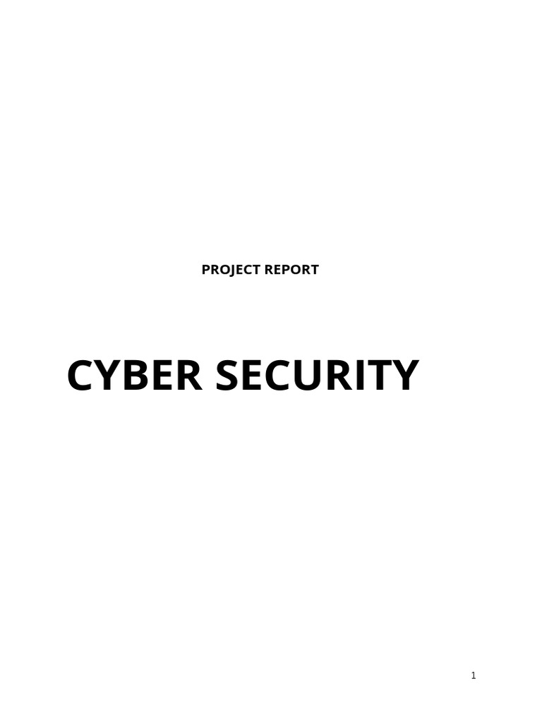 Project Report On Cyber Security and Cyber Crime Involving Estonia Case ...