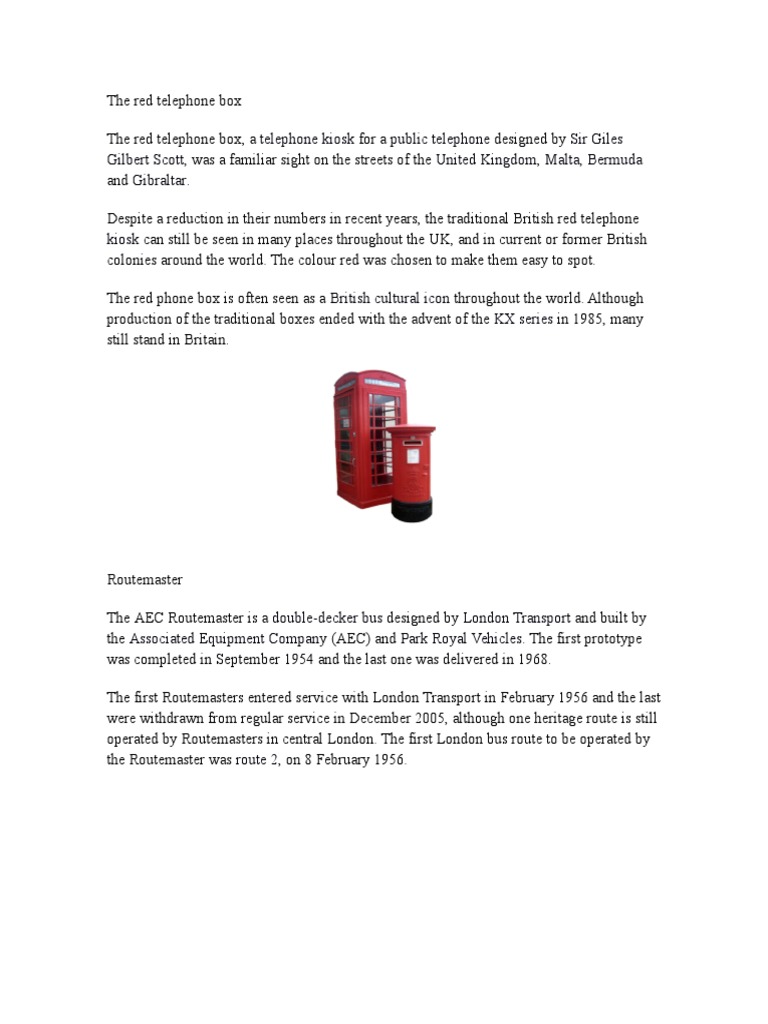 The Red Telephone Box | PDF