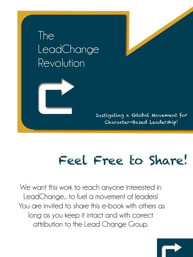 The Lead Change Revolution | PDF | Conversation | Leadership