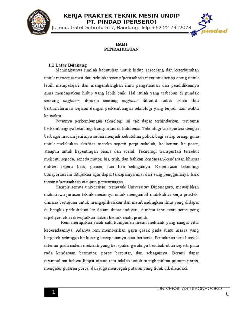 Laporan KP Aditya Wisnu Wardana | PDF