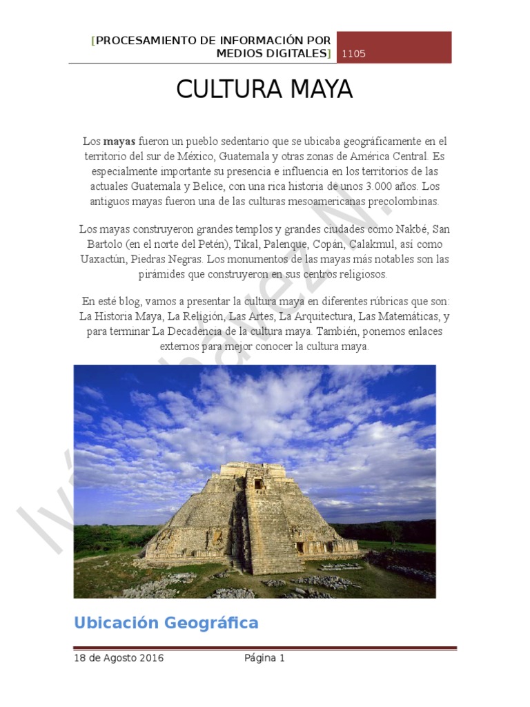 Cultura Maya | PDF